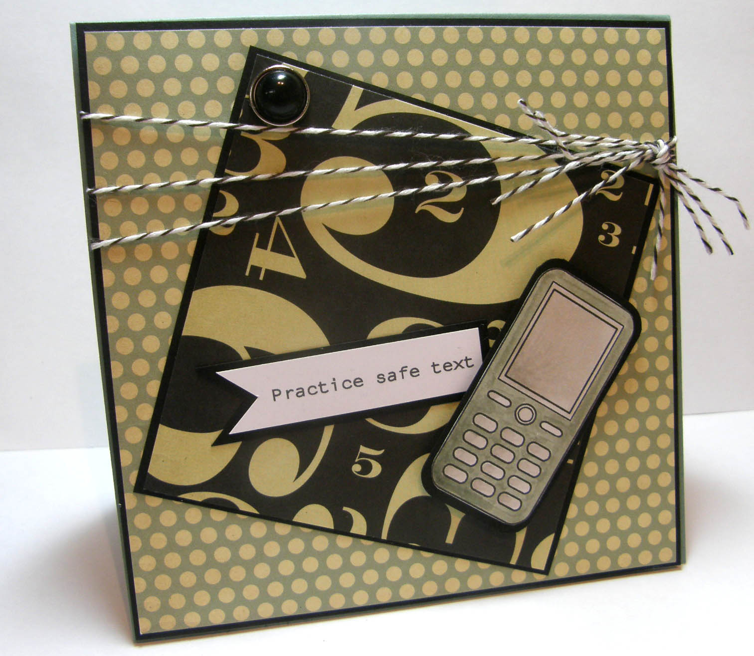 Stamp with Me: Hello Friend...practice safe text!!!!