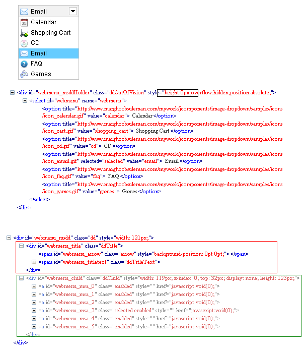 Anup Das Gupta's blog: Using msDropDown with tooltips plugin