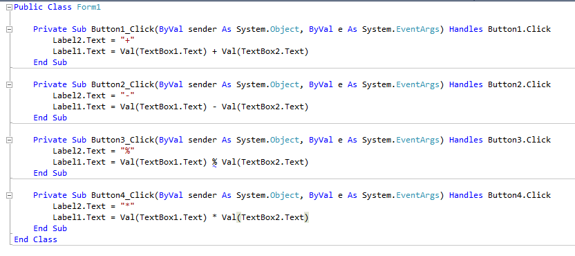Visual Basic Programming How To Make Calculator Using Visual Basic