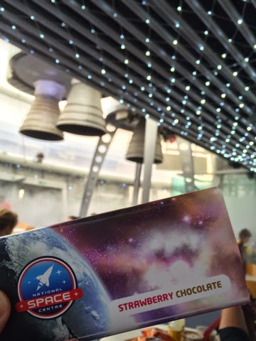 FOODSTUFF FINDS: National Space Centre Strawberry Chocolate [by @NLi10]