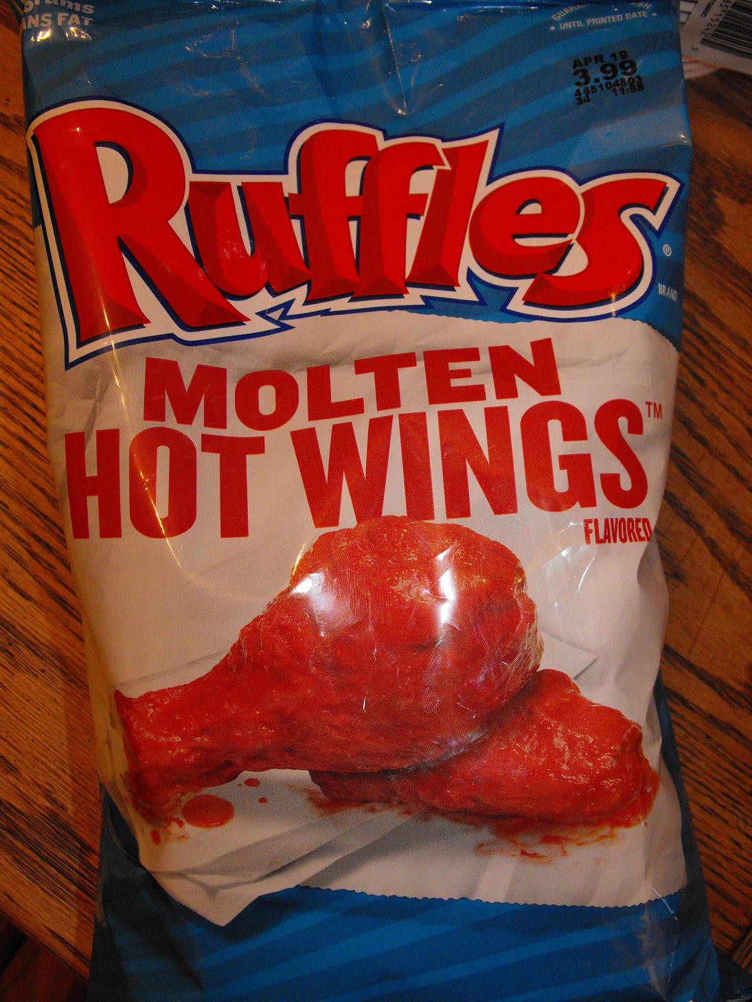 Hot Chicks Eatin' Spicy Chips: Snack #150- Ruffles Molten Hot Wings ...