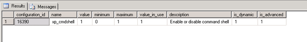 Sql Server Expert Enable And Disable Xp Cmdshell Using Sp Configure
