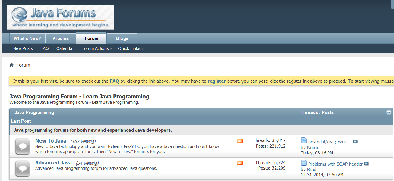 Top 5 Java Forums For Programmers