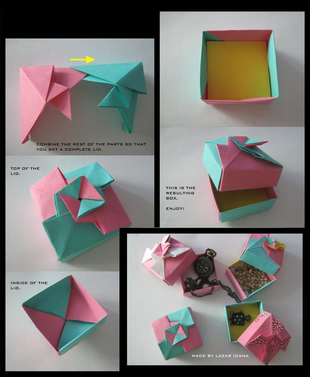 Papercraft Tutorial Origami Gift Box