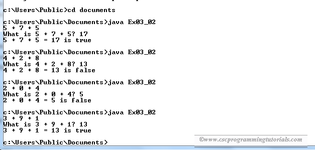 Exercise 3 2 Game Add Three Numbers Computer Science Programming