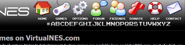 VirtualNES emulador en línea.