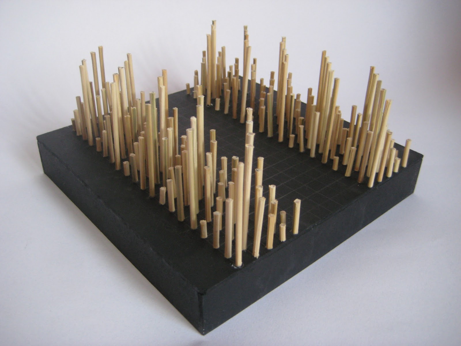 diego tridimensional: maqueta 2: Orden y ritmo con linea recta