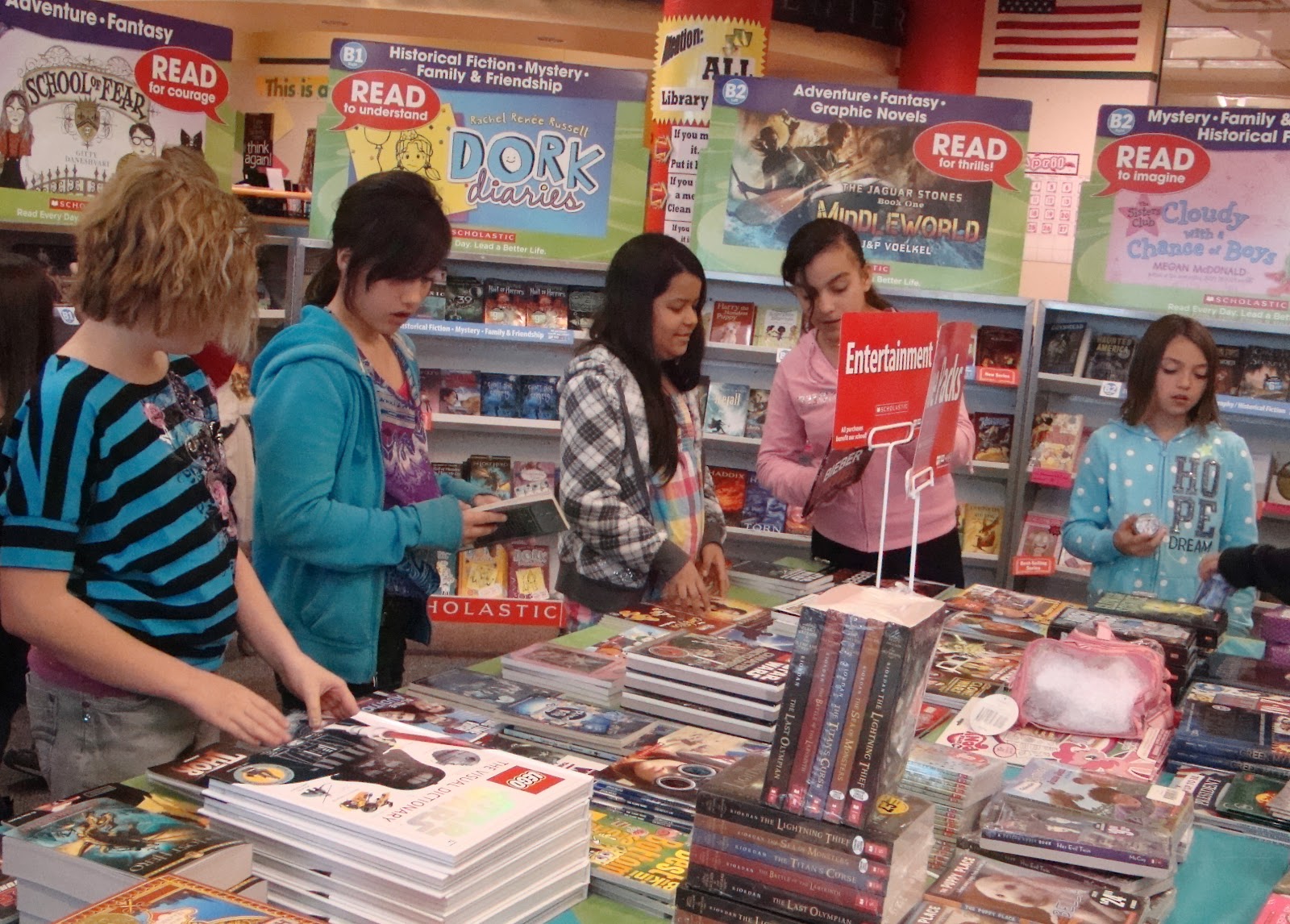 A Full Classroom Scholastic Book Fair