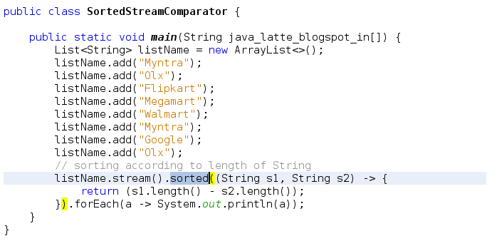 Java Latte Stream And Lambda Examples In Java 8