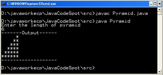 Java Code Spot Java Programming Pyramids