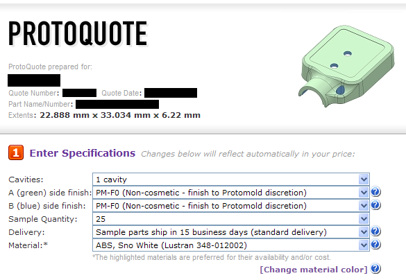 From the Trenches with Autodesk Inventor: Plastic Part Quote From ...