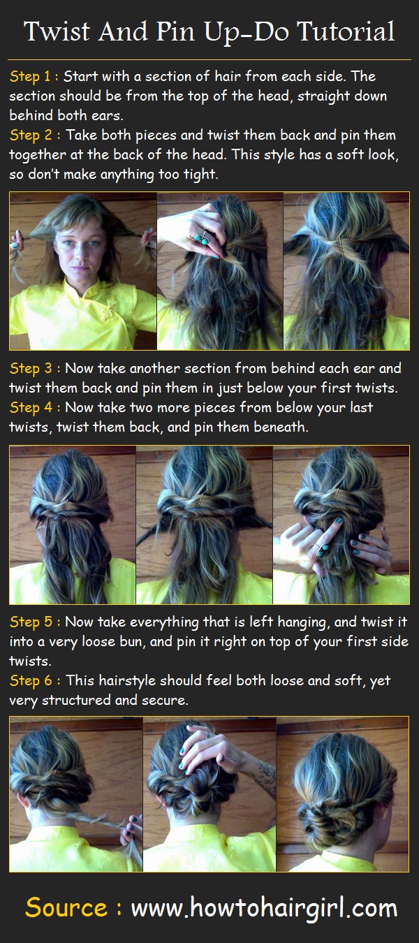 Twist And Pin Up Do Tutorial Pinterest Tutorials