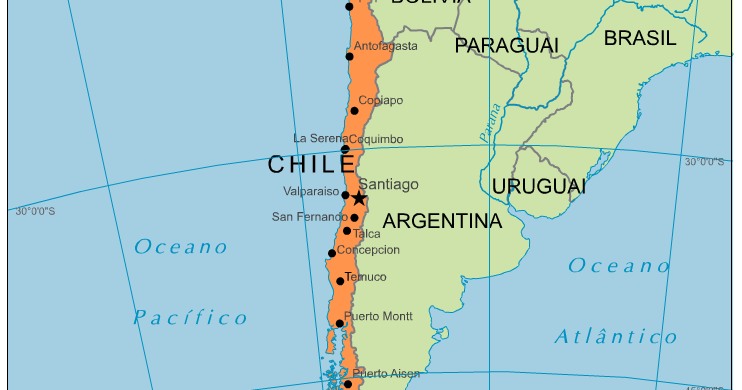 Blog de Geografia: Mapa do Chile