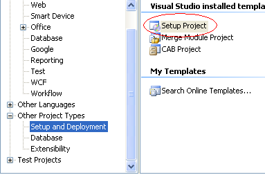 Create Setup And Deployment Project In Visual Studio 2008 2010