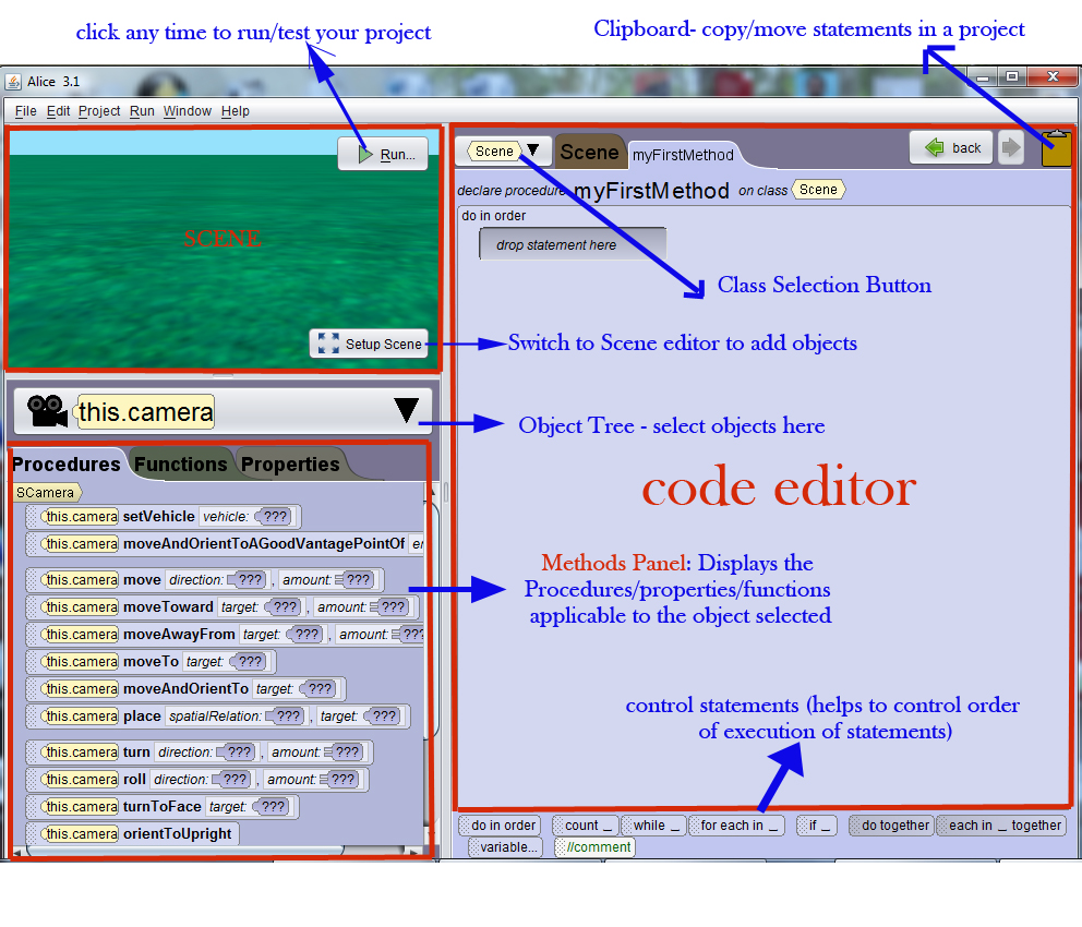 Alice Tutorials Computer Programming In 3d Alice 3 1 Tutorial Part 1