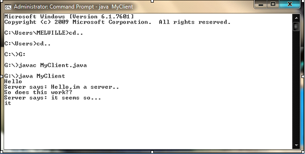 Client Server Chat Java Socket Programming