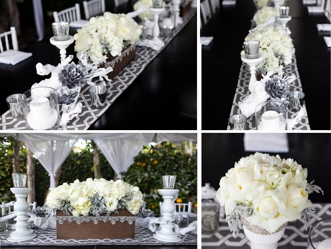 Yarah Designs: Winter Tablescape with Silver Accents