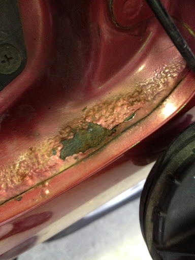 Rust inside fuel filler door | Subaru Forester Owners Forum