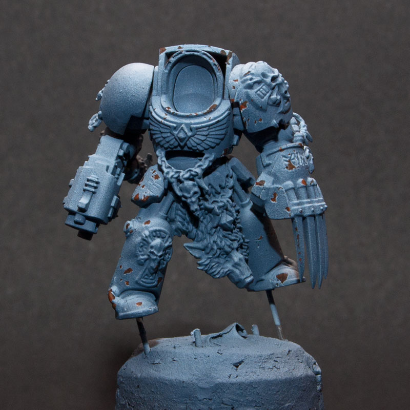The Brush Brothers: Space Wolves Wolf Guard Terminator step by step ...