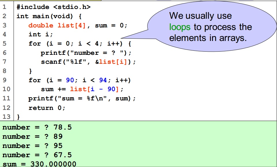 Learning How To Communicate With Computers Writing C Program Array