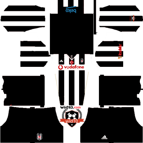 Beşiktaş Dream League 2018/17 Şık Fantastik Forma Kits ve Logo (DLS18 ...