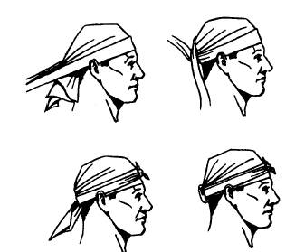 scouts & guides. bsg: FIRST AID (BANDAGES)