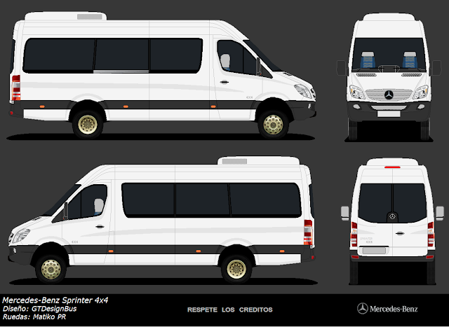 Bases Chile: Mercedes-Benz Sprinter 4x4 Combi