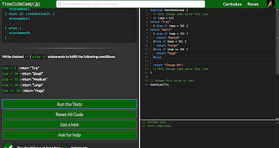 Just A Few Things Basic Javascript Chaining If Else Statements