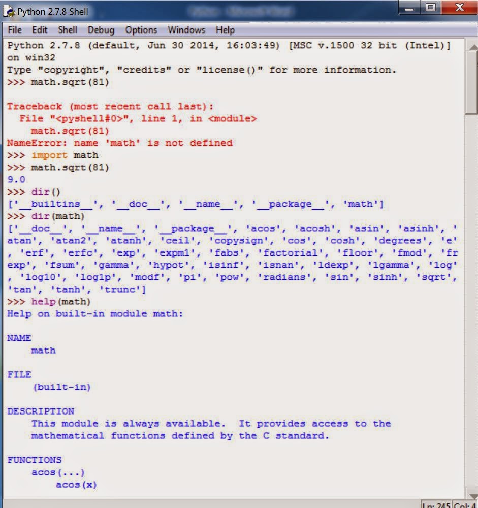 Python Programming Built In Python Modules