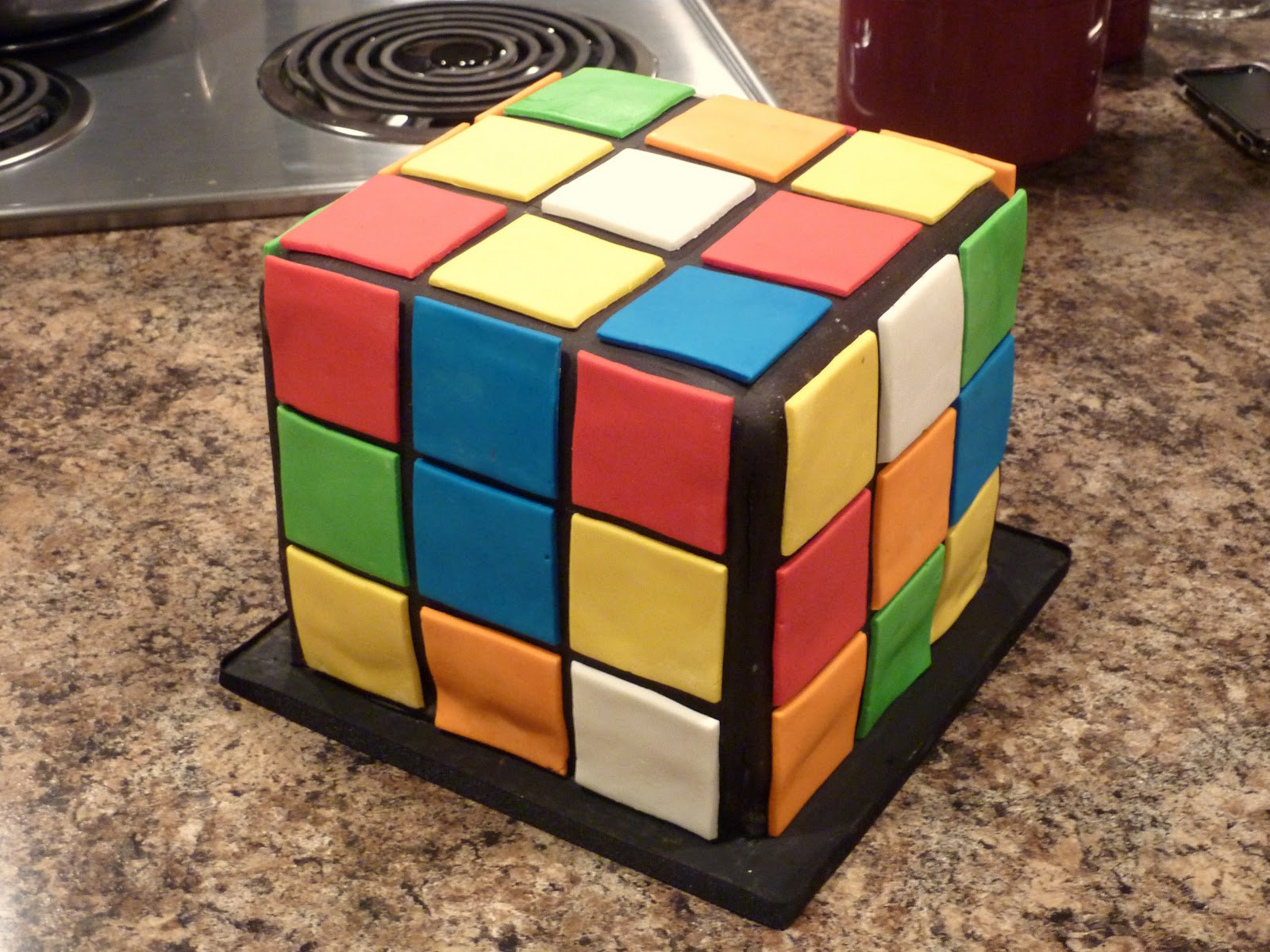 Creative Crumbs Nashville: Rubik's Cube Birthday Cake