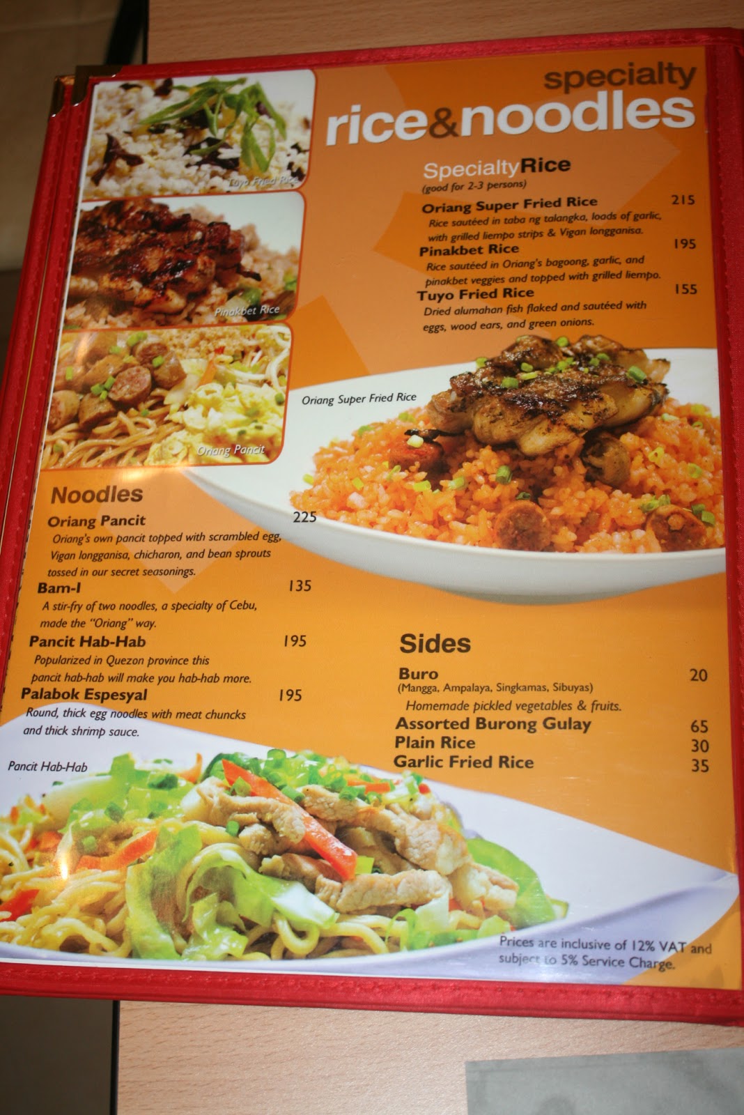 Oriang by Cafe de Bonifacio: Revolutionary Filipino Cuisine (Market ...