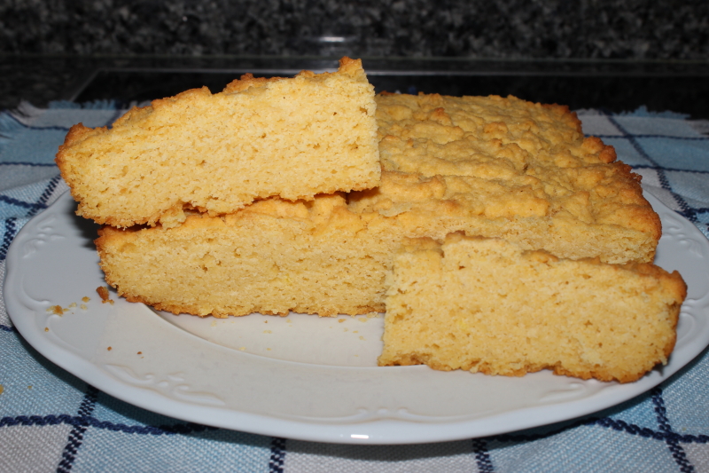 Pan de maíz americano (American cornbread)