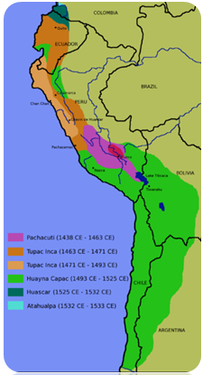Inkariget: 1100-1600-tallet:Inkarigets storhed og fald