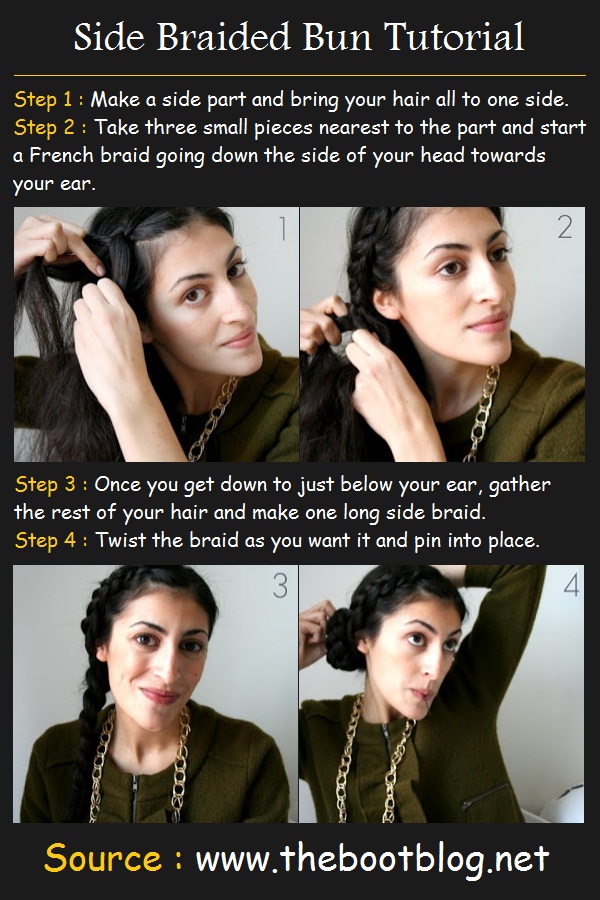 Side Braided Bun Tutorial Pinterest Tutorials