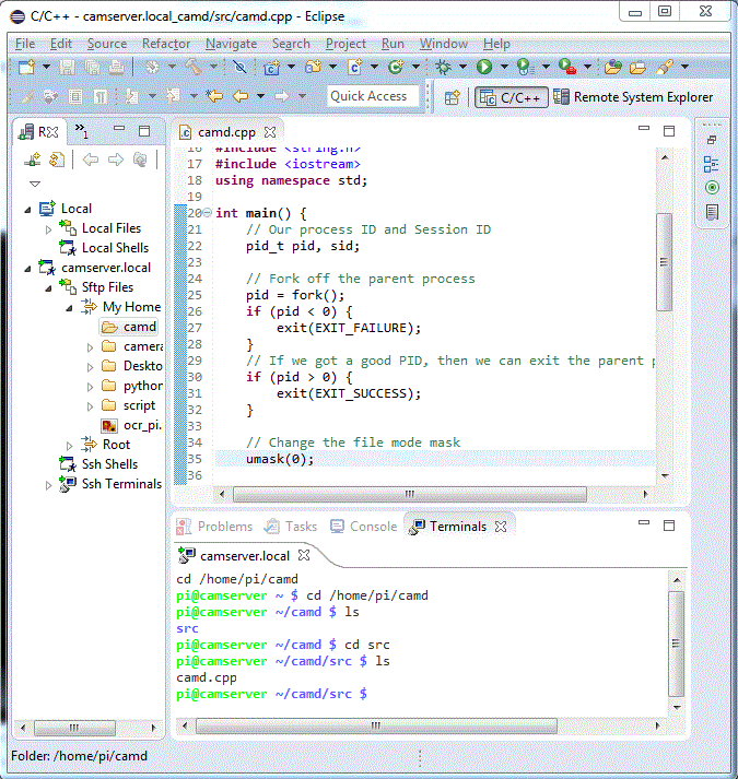 Raspberry Pi Programming Eclipse With Remote System Explorer