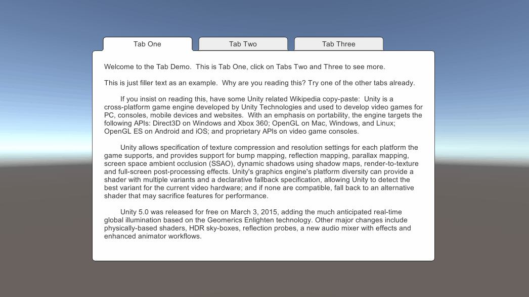 Mateodon Unity Ui Easy Tabs No Scripting