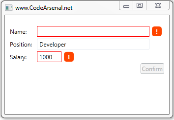 WPF TextBox Validation with IDataErrorInfo - Code Arsenal