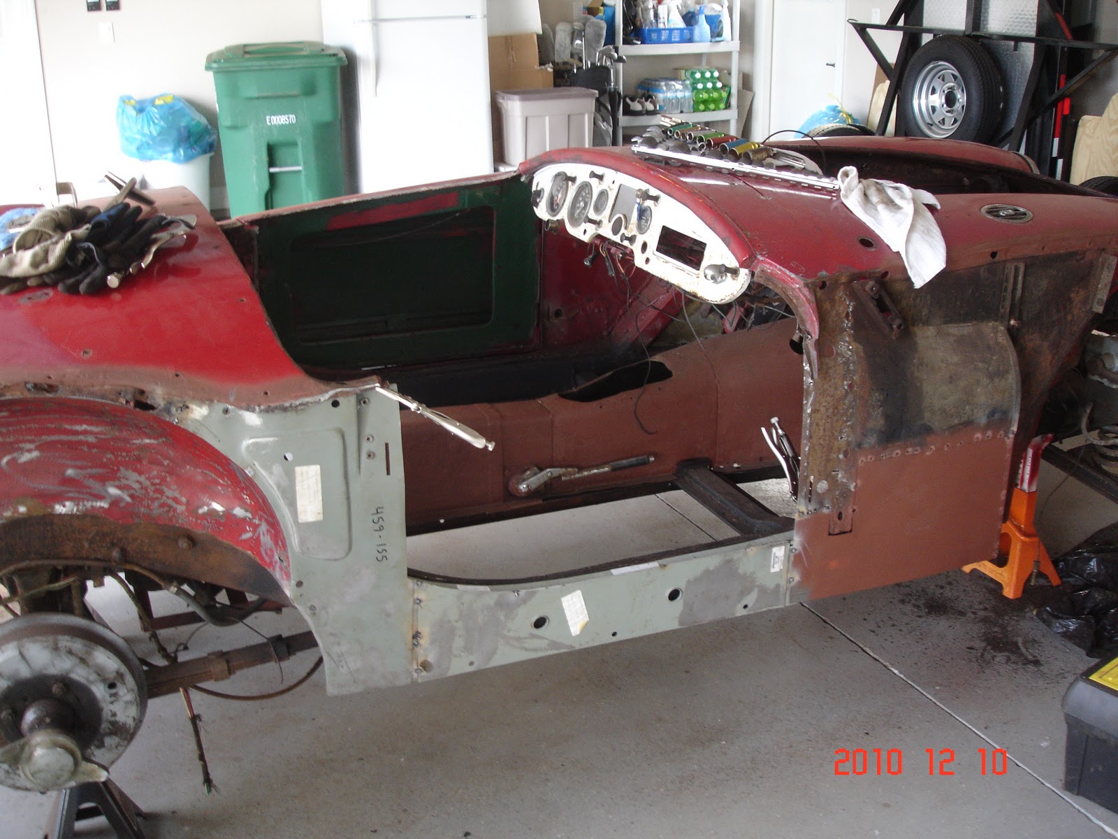 Jim's 61 MGA Frame Off Restoration: Body & Panel Work