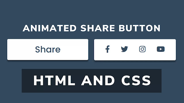 Share Button Animation Using Html Css