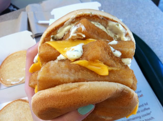 DIY McDonald's Quadruple Filet-O-Fish Sandwich + BONUS Burger - Food ...
