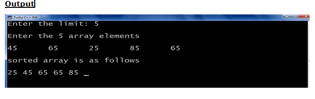 Programming Wala Codes And Tutorials C Program To Sort An Array