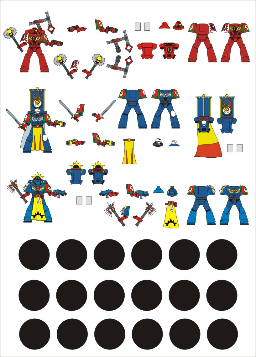 Paper Wargames: Space Marines de PATOROCH