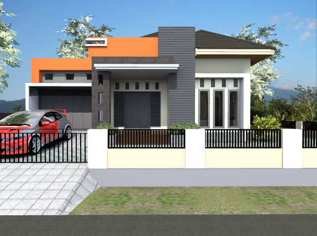 Desain Rumah Hunian Type 168 Konsep Minimalis - 2mdesain