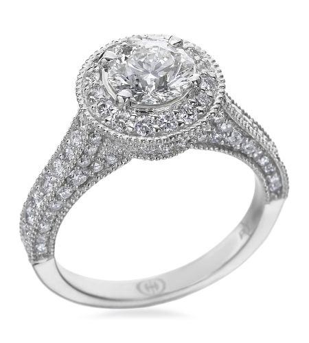 Sabri Guven Fine Jewelry: Christopher Designs Pava Halo engagement ring