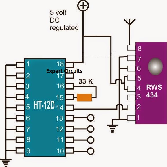 Rf Remote Control Encoder And Decoder Chip Pinouts Explained