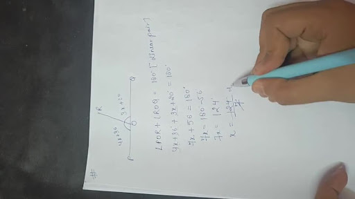 [Solved] In the figure, what value of x will make AOB, a straight line?