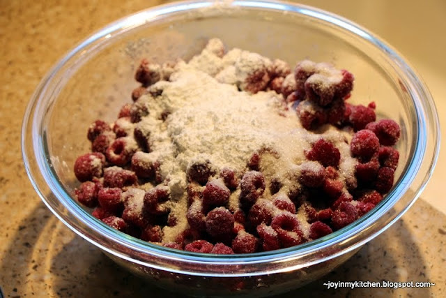 Finding Joy in My Kitchen: Raspberry Rhubarb Crisp
