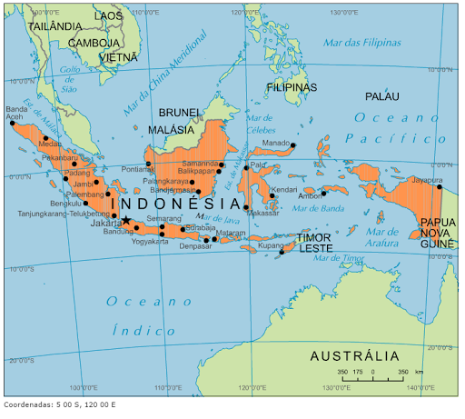 Mapa Da Indonesia