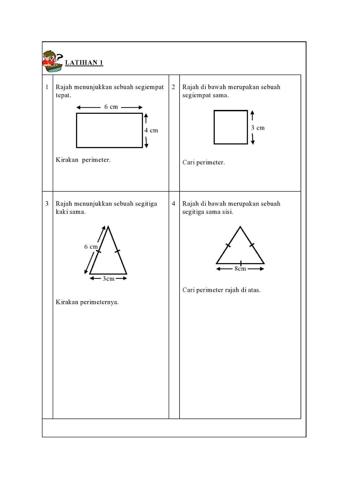 Matematik Tahun 4 Latihan Matematik