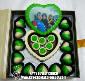 KAY'S LOVELY CHOCO: TEMPAHAN COKLAT LOVE BOX SHELL + EDIBLE IMAGE
